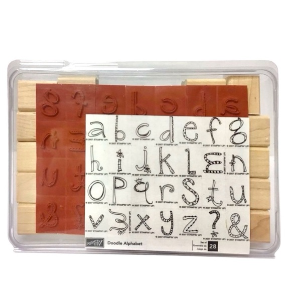 Stampin' Up! | Design | Stampin Up Doodle Alphabet Rubber Stamp Set 207 ...
